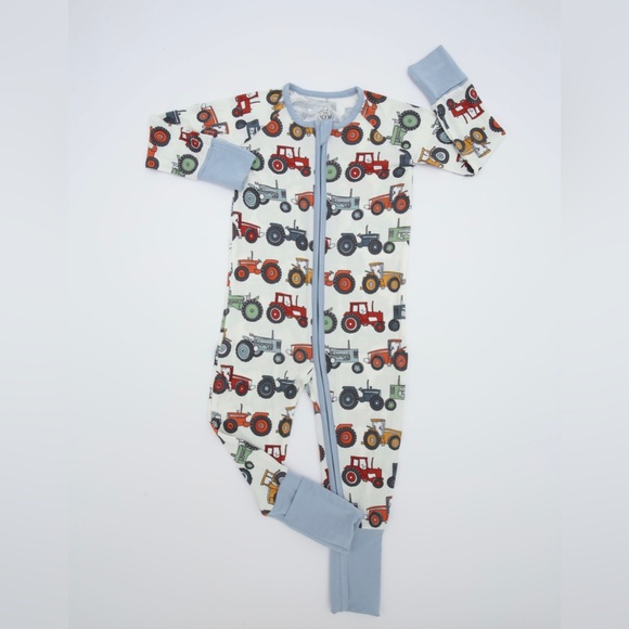 Benji and Bru Clothing Co. | Pajamas | Vintage Tractors Bamboo ...